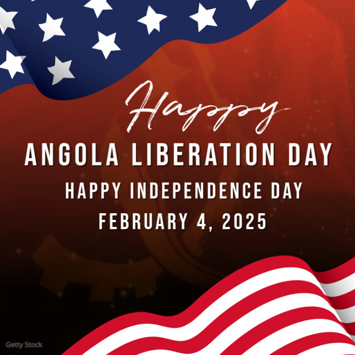 Red Joyful Angola Liberation Day Instagram Post Template | PosterMyWall