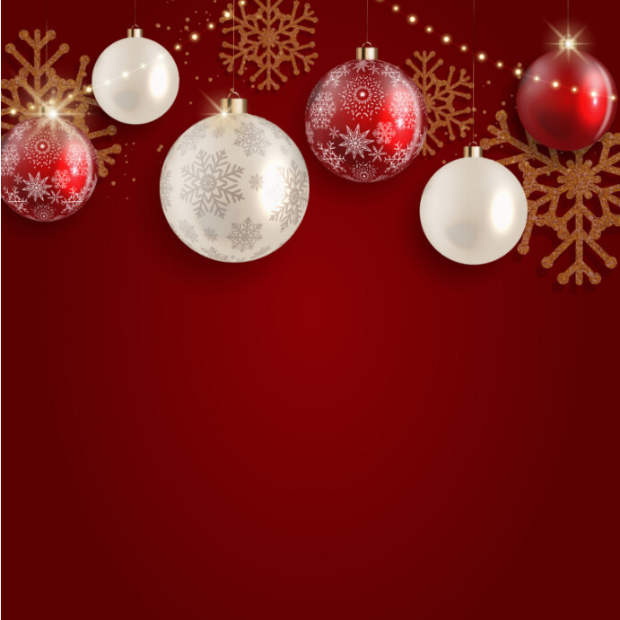 Red Joyful Christmas Background Template Instagram Post | PosterMyWall
