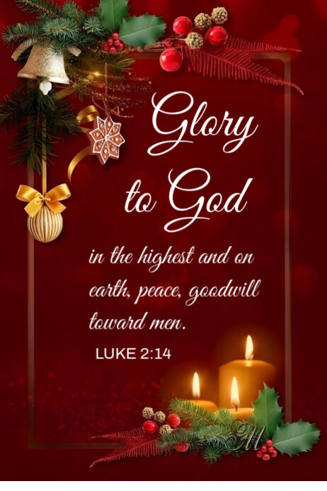 Copy of Red Joyful Christmas Bible Verse Poster | PosterMyWall
