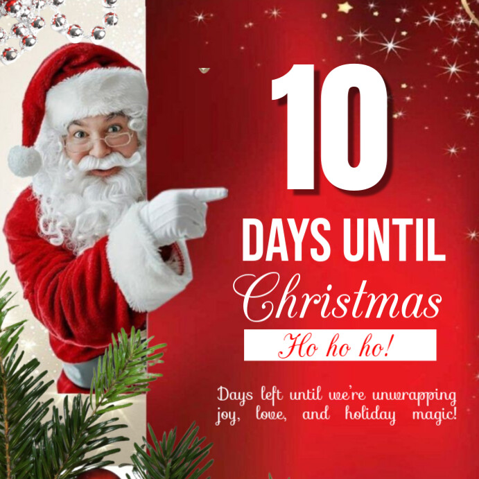 Copy of Red Joyful Christmas Countdown Instagram Post | PosterMyWall