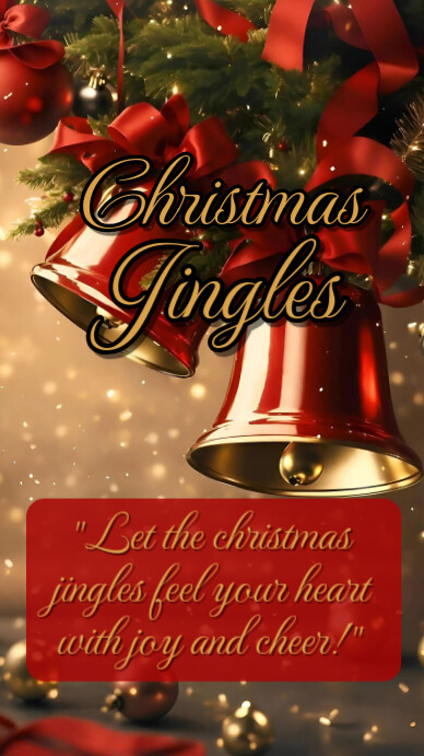 Modèle Red Joyful Christmas Jingles Design Instagram Story | PosterMyWall