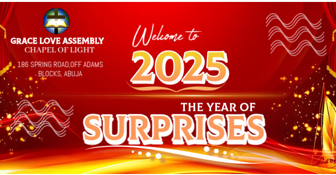 Red Joyful Church Theme Of The Year Facebook Event Cover Template ...
