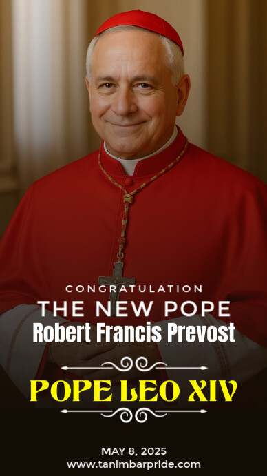 Red Joyful Congratulation New Pope 2025 Instagram Story Template ...