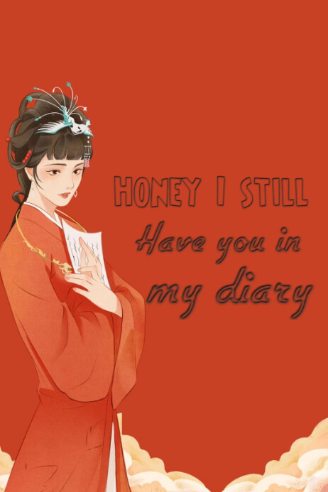 Copy of Red Joyful Diary Poster | PosterMyWall