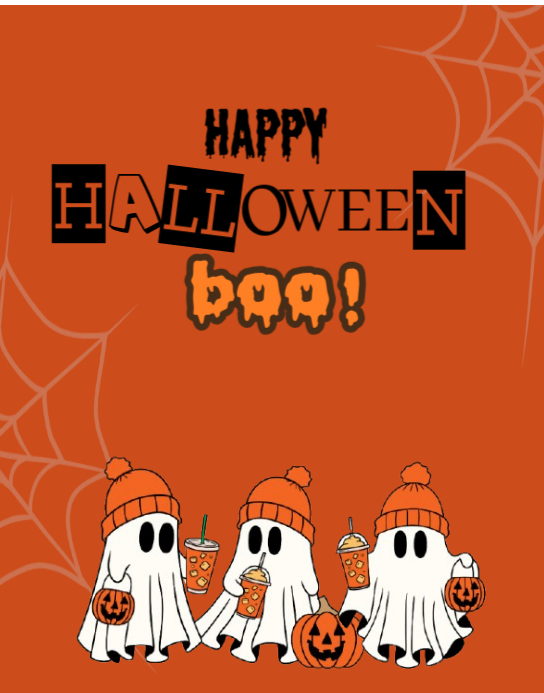 Plantilla de Red Joyful Digital Halloween Social Media Post With ...