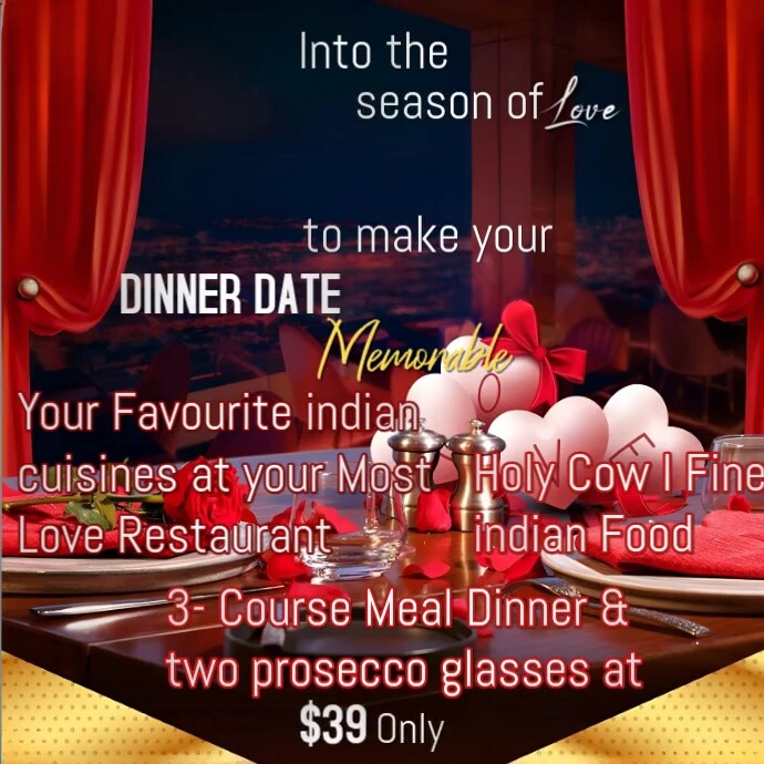 Copy of Red Joyful Dinner Date Flyer Instagram Post | PosterMyWall