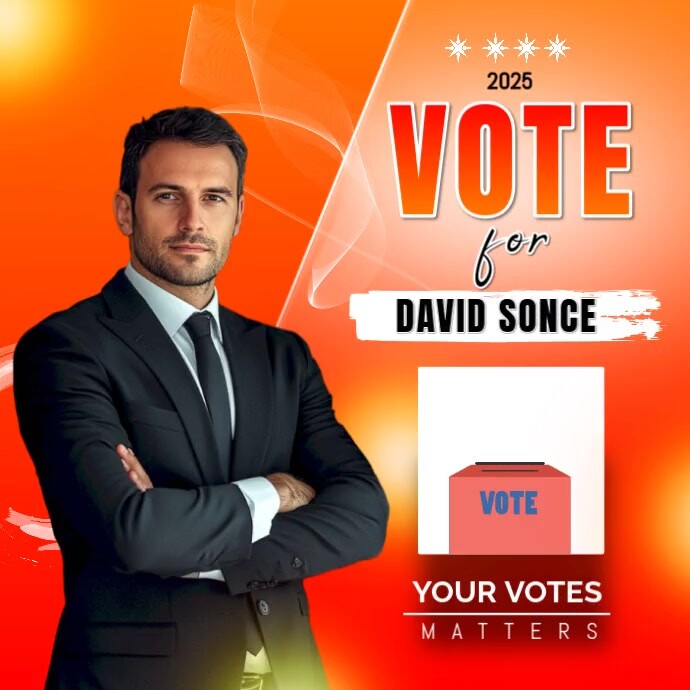 Red Joyful Election Vote For Me Instagram Post Template | PosterMyWall