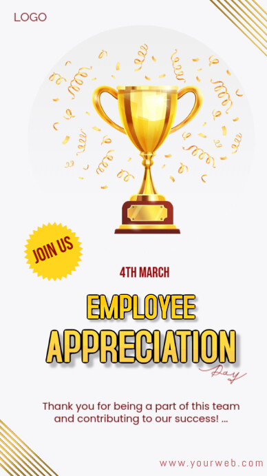 Copy of Red Joyful Employee Appreciation Day Instagram Story | PosterMyWall