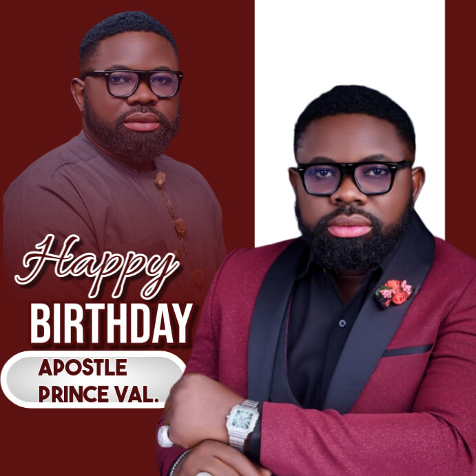 Copy of Red Joyful February Birthday Celebration Template – Stylish ...