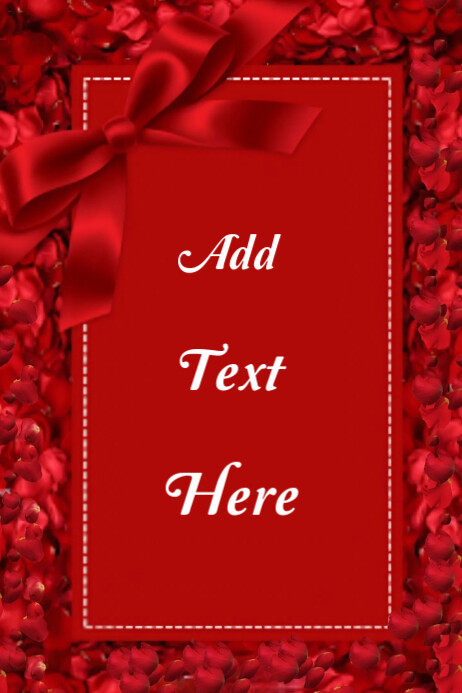 Red Joyful Greeting Card Poster Template | PosterMyWall