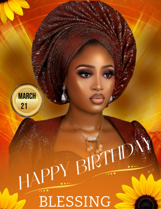 Copy of Red Joyful Happy Birthday Flyer (us Letter) | PosterMyWall