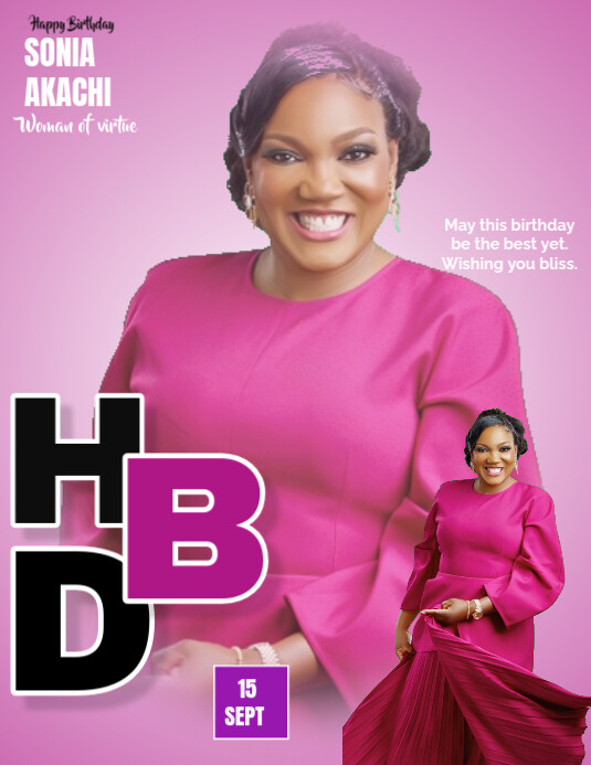 Red Joyful Happy Birthday Templates Flyer (us | PosterMyWall