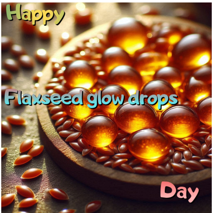 Red Joyful Happy Flaxseed Glow Drops Day Instagram Post Template ...
