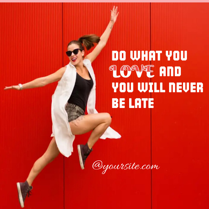 Plantilla de Red Joyful Happy Instagram Post | PosterMyWall