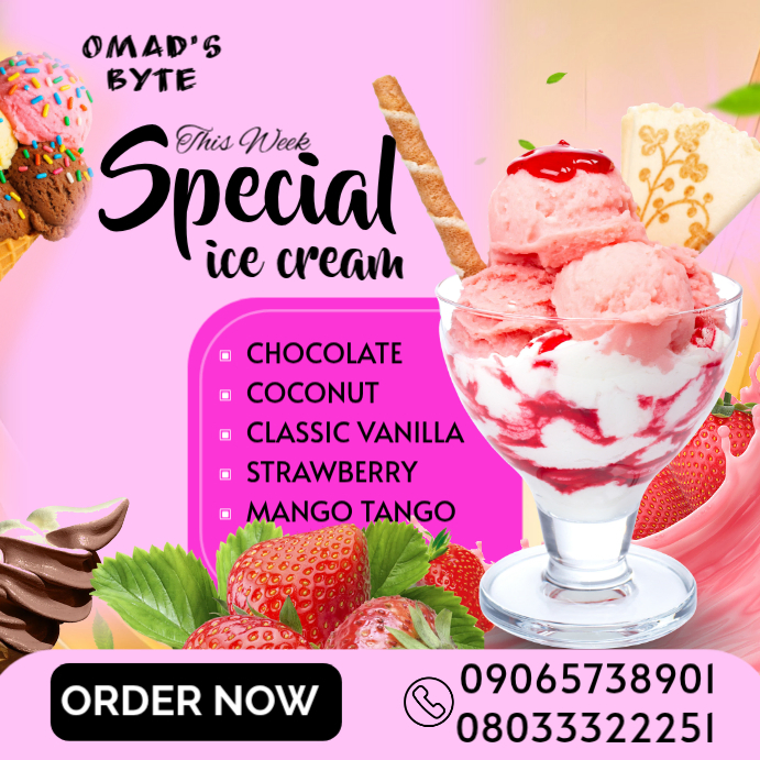 Plantilla de Ice Cream Promotion | PosterMyWall