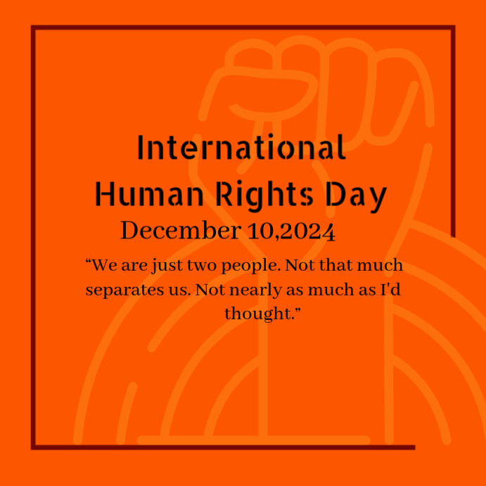 Red Joyful International Human Rights Day Instagram Post Template ...