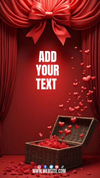 Copy of Red Joyful Love Background Instagram Story | PosterMyWall