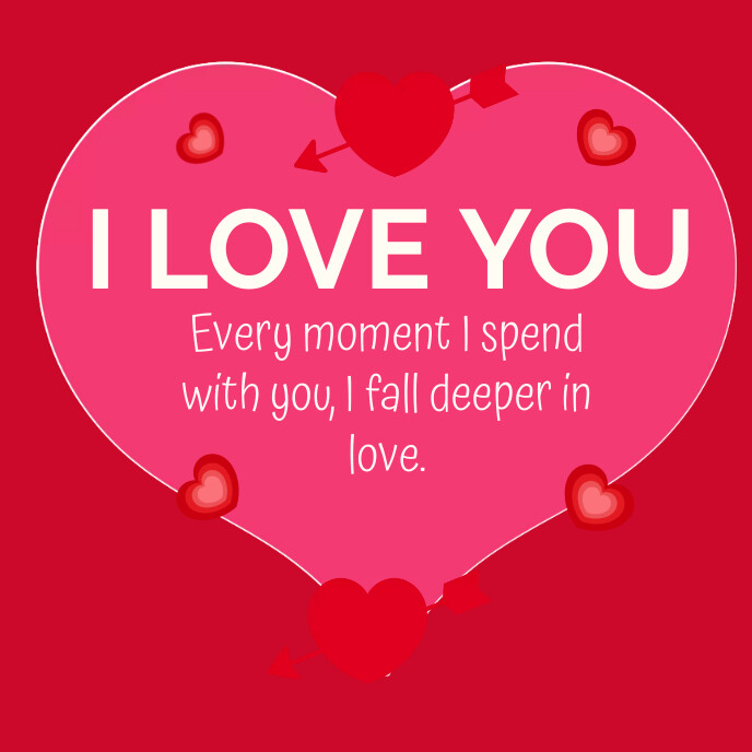 Red Joyful Love Confession Album Cover Template | PosterMyWall
