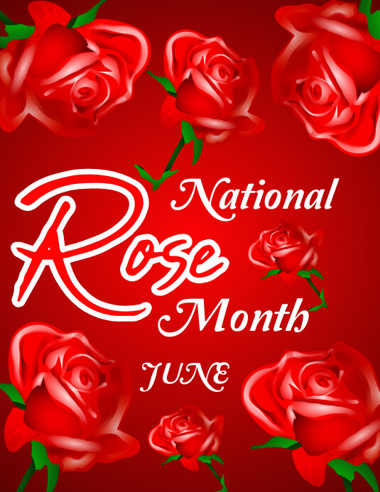 Copy of Red Joyful National Rose Day Flyer Flyer (us | PosterMyWall