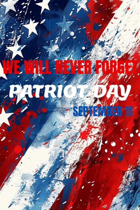 Red Joyful Patriotic Day Poster Template | PosterMyWall