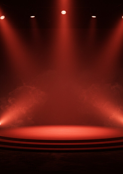 Copy of Red Joyful Performance Stage Background A4 | PosterMyWall