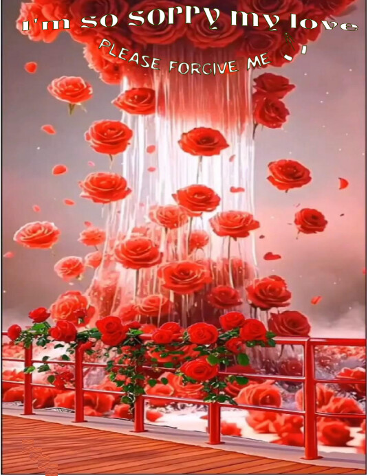 Red Joyful Please Forgive Me Flyer (us Letter) Template | PosterMyWall