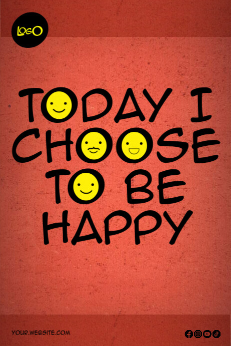 Copy of Red Joyful Positive Affirmation Poster | PosterMyWall