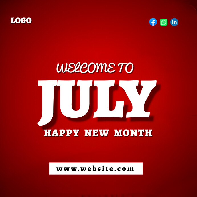 Copy of Red Joyful Red Background Pastel Welcome To J | PosterMyWall