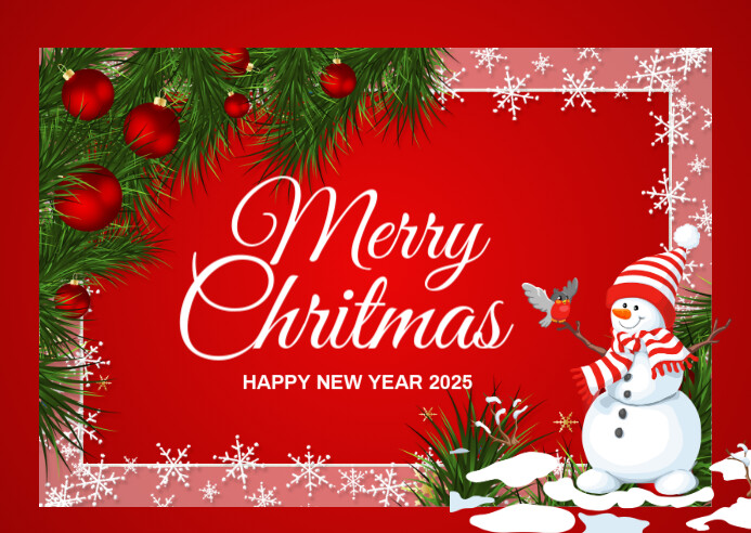 Red Joyful Red Postcard Template | PosterMyWall
