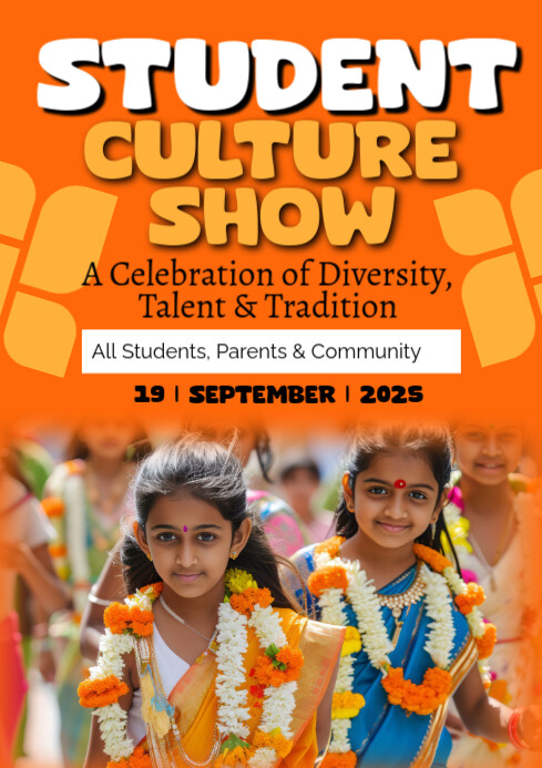 Copy of Red Joyful Student Culture Day A1 | PosterMyWall