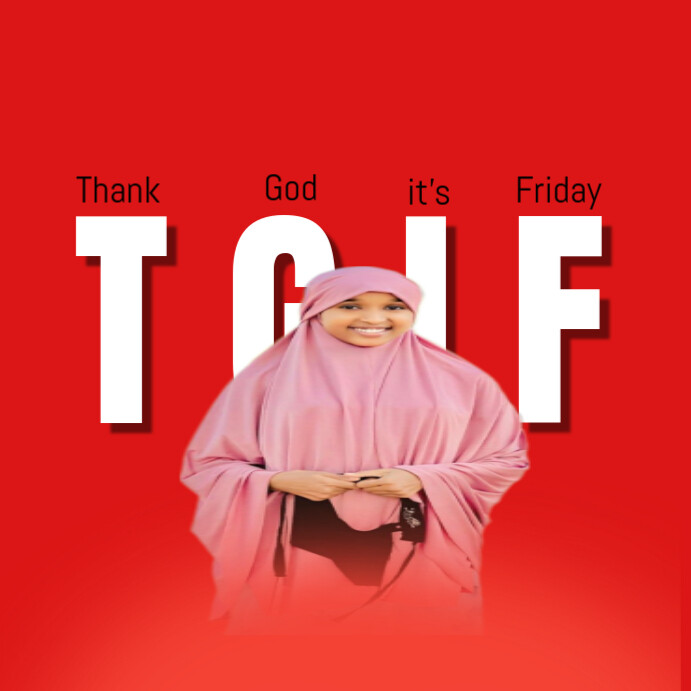Copy of Red Joyful Tgif Instagram Post | PosterMyWall