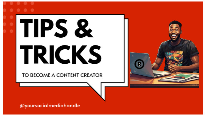 Red Joyful Tips And Tricks Of Content Marketing Youtube Thumbnail ...