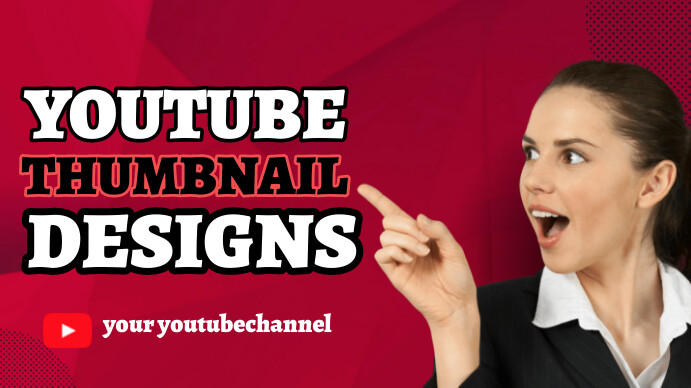 Red Joyful Youtube Thumbnail Youtube Thumbnai Template | PosterMyWall