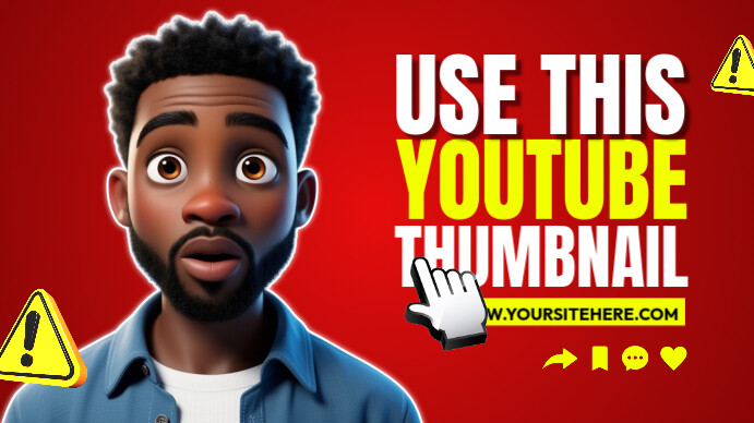 Copy of Red Joyful Youtube Thumbnail Youtube Thumbnail | PosterMyWall