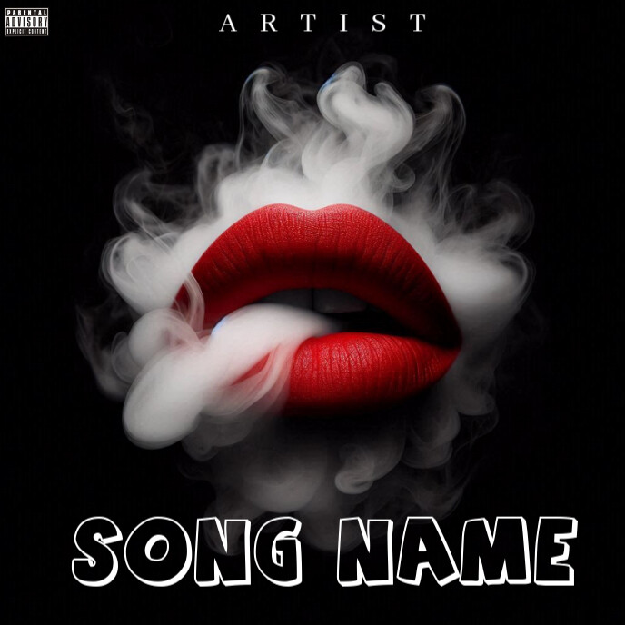 Red lip mixtape album cover เทมเพลต | PosterMyWall