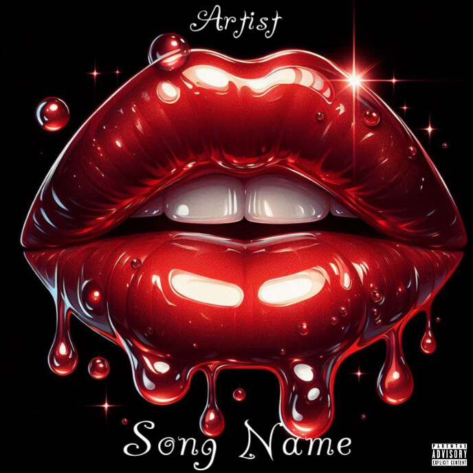 Copy of Red lips album cover | PosterMyWall