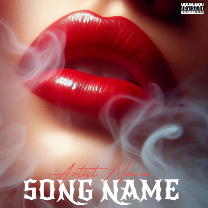 Red Lips Mixtape Album Cover Album Cover Template | PosterMyWall