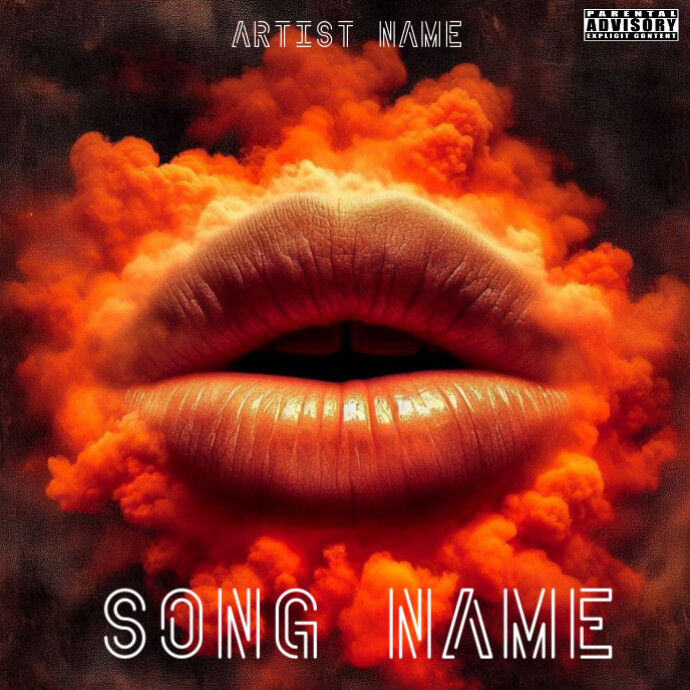 Red Lips Mixtape Album Cover Album Cover Template | PosterMyWall