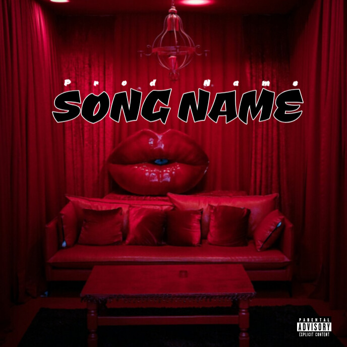 Plantilla de Red Lips Mixtape Album Cover | PosterMyWall