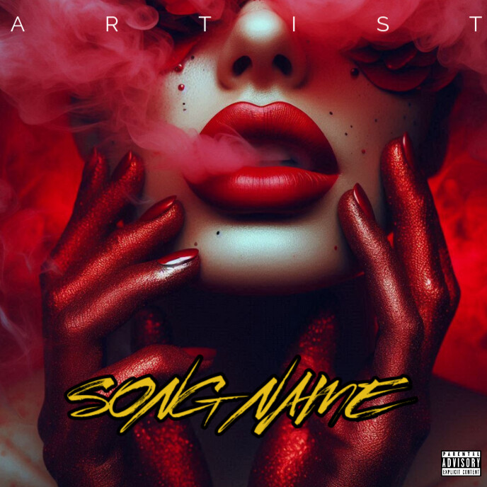 Copy of Red Lips Song Mixtape Album Cover | PosterMyWall