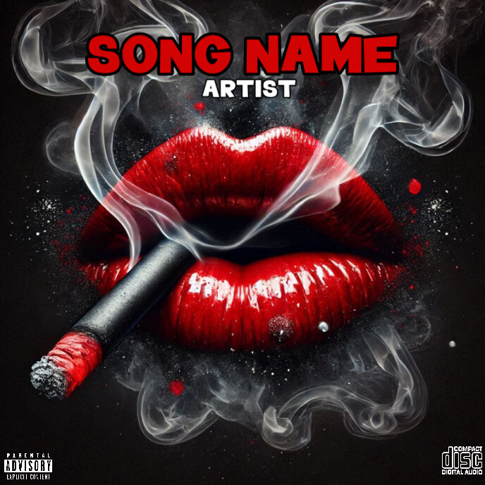 Copy of Red Lips Song Mixtape Album Cover | PosterMyWall