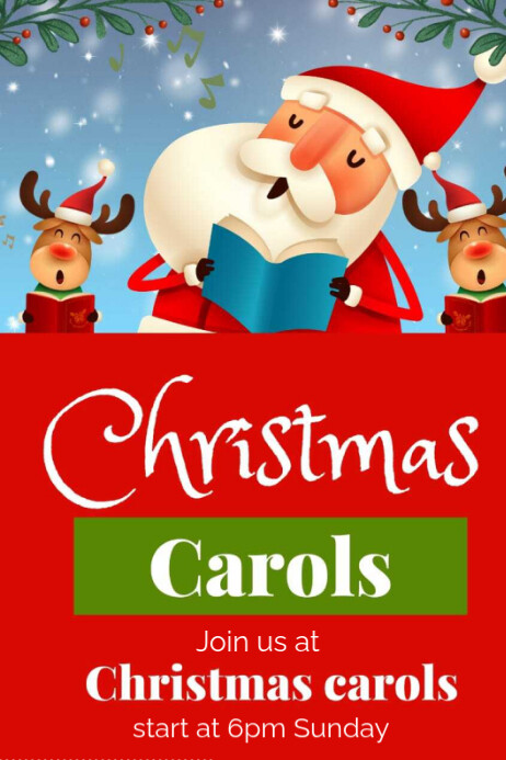 Copy of Red List-based Christmas Carol Poster | PosterMyWall