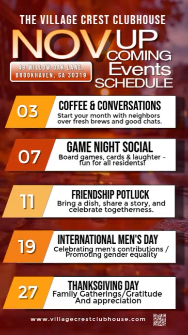 Red List-based Upcoming Events Schedule Animation Digital Display (9:16 ...