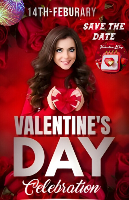 Red List-based Upcoming Valentine Day Tabloid Template | PosterMyWall