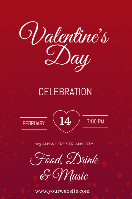 Red List-based Valentine Day Poster Template | PosterMyWall