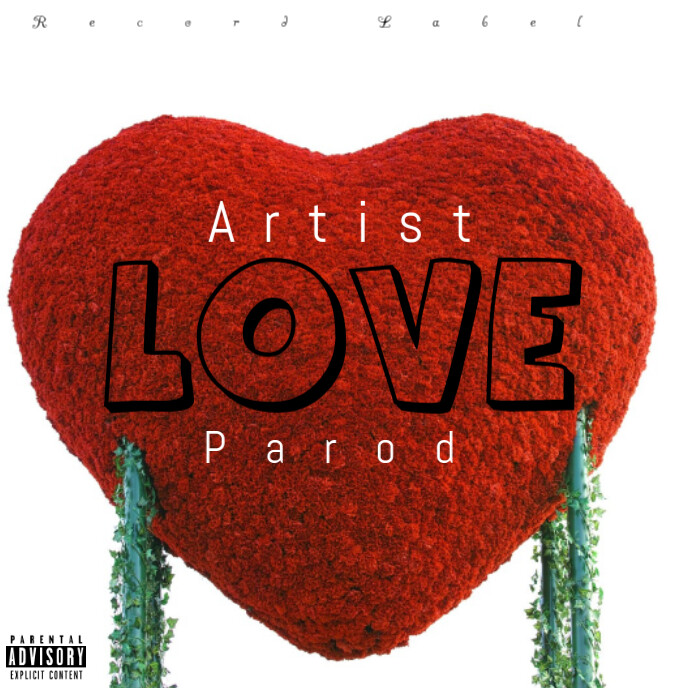 Copy of Red Love Album Cover | PosterMyWall