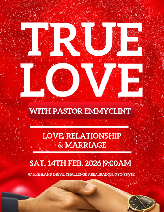 Red Love and Relationship Event Flyer Template | PosterMyWall