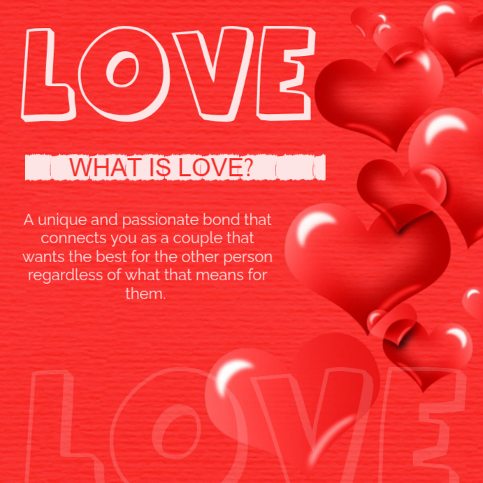 Red Love and Relationships Instagram Post Template | PosterMyWall