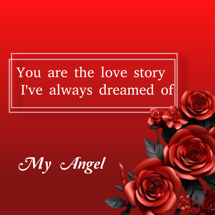 Red Love Quote Instagram Post Template | PosterMyWall
