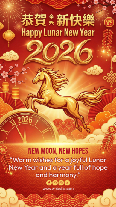 Plantilla de Red Lunar New Year Instagram Story | PosterMyWall
